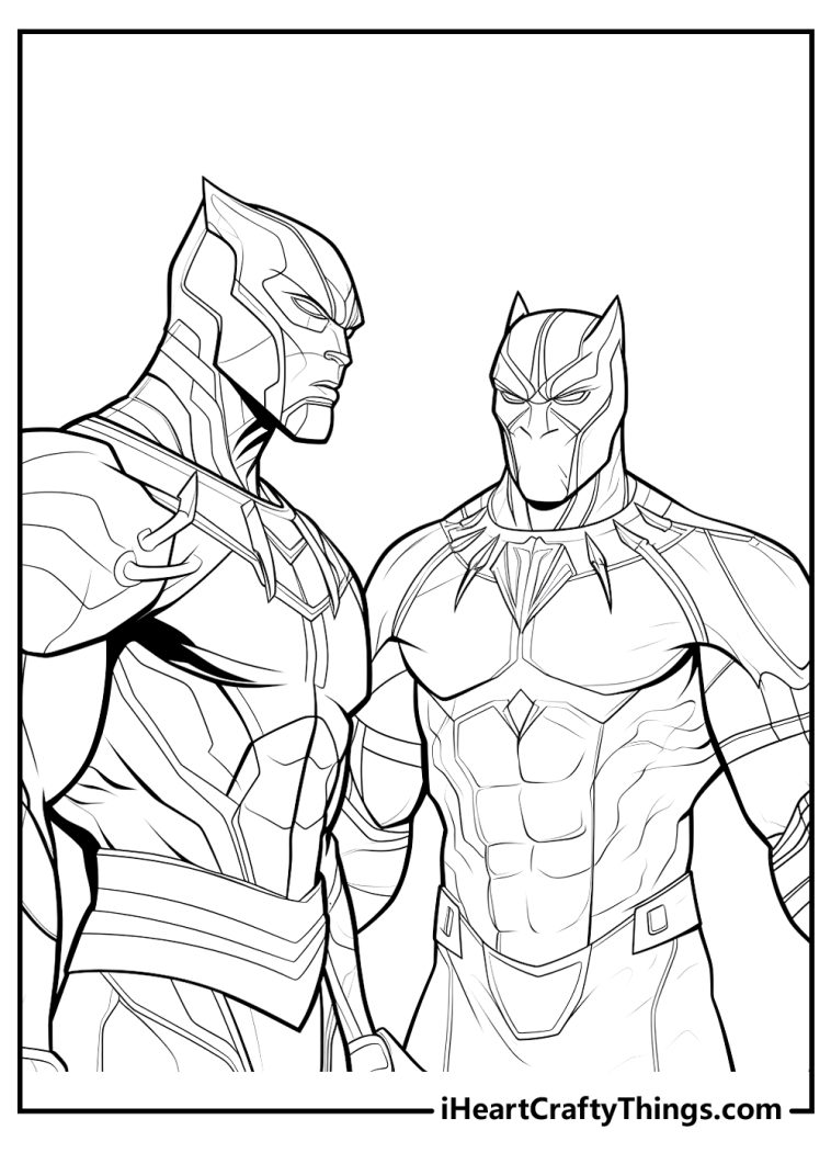 15 Black Panther Coloring Pages (Printable Easy Free PDFs)