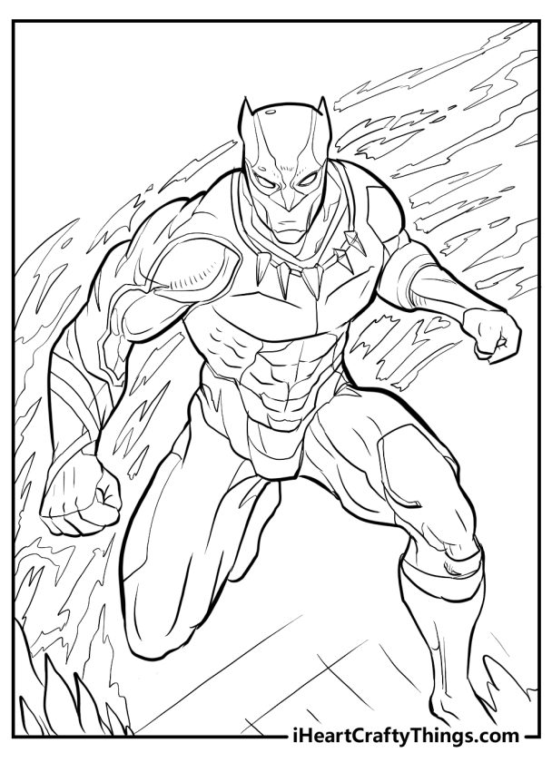 15 Black Panther Coloring Pages (Printable Easy Free PDFs)