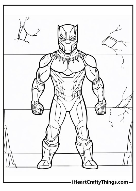 Black Panther Coloring Pages (25+ Printable Easy Free PDFs)