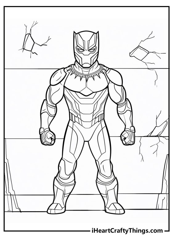 15 Black Panther Coloring Pages (Printable Easy Free PDFs)