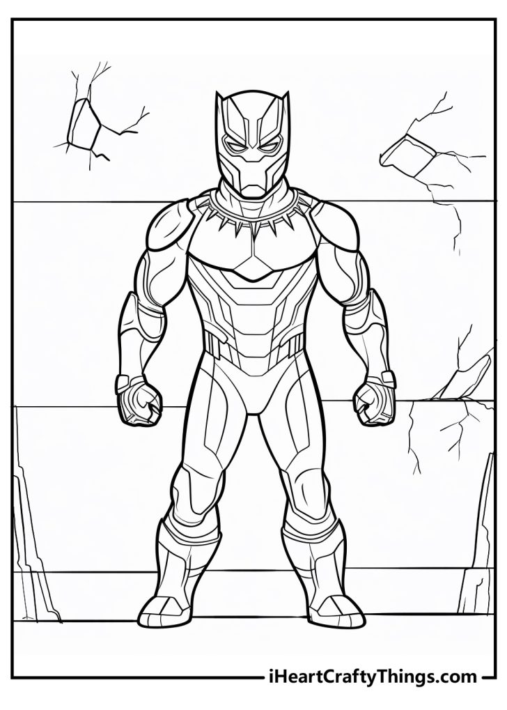 15 Black Panther Coloring Pages (Printable Easy Free PDFs)