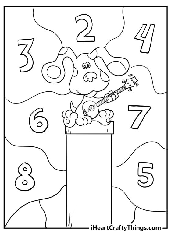 50 Blue's Clues Coloring Pages (100% Free Printable PDFs)