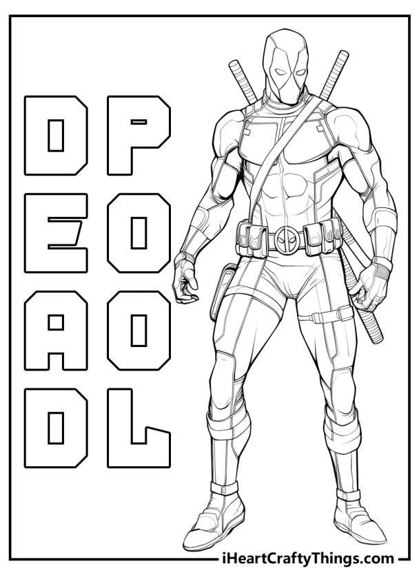 15 Deadpool Coloring Pages (Free Printable PDF Sheets)
