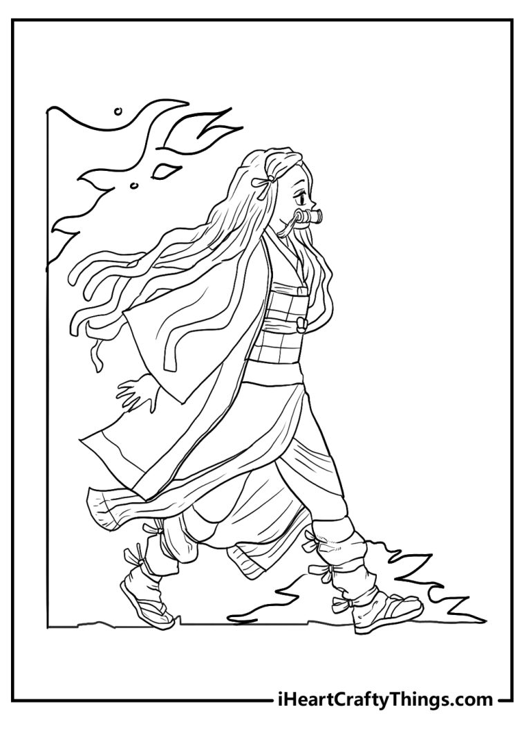 15 Demon Slayer Coloring Pages (Free Printable PDFs)