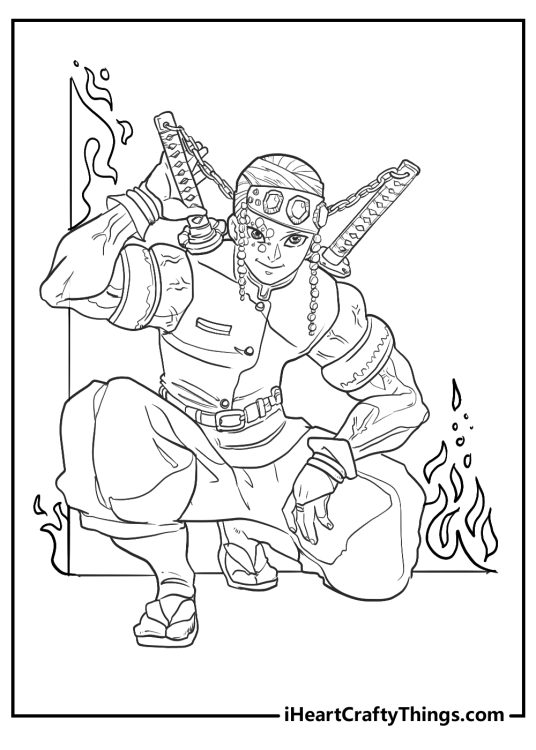 15 Demon Slayer Coloring Pages (Free Printable PDFs)
