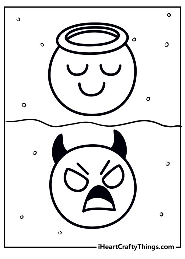 15 Emoji Coloring Pages (Free Printable PDFs For Kids)