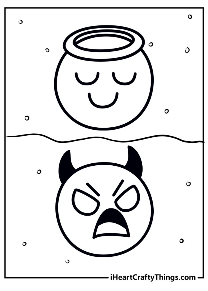 15 Emoji Coloring Pages (Free Printable PDFs For Kids)