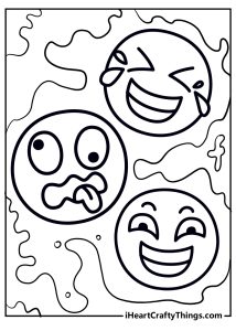 15 Emoji Coloring Pages (Free Printable PDFs For Kids)