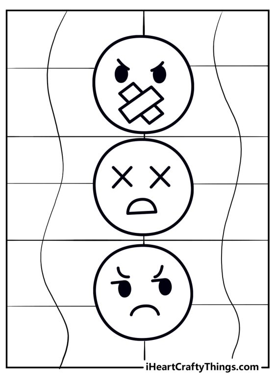 15 Emoji Coloring Pages (Free Printable PDFs For Kids)