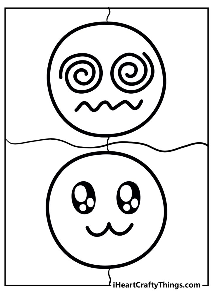 15 Emoji Coloring Pages (Free Printable PDFs For Kids)