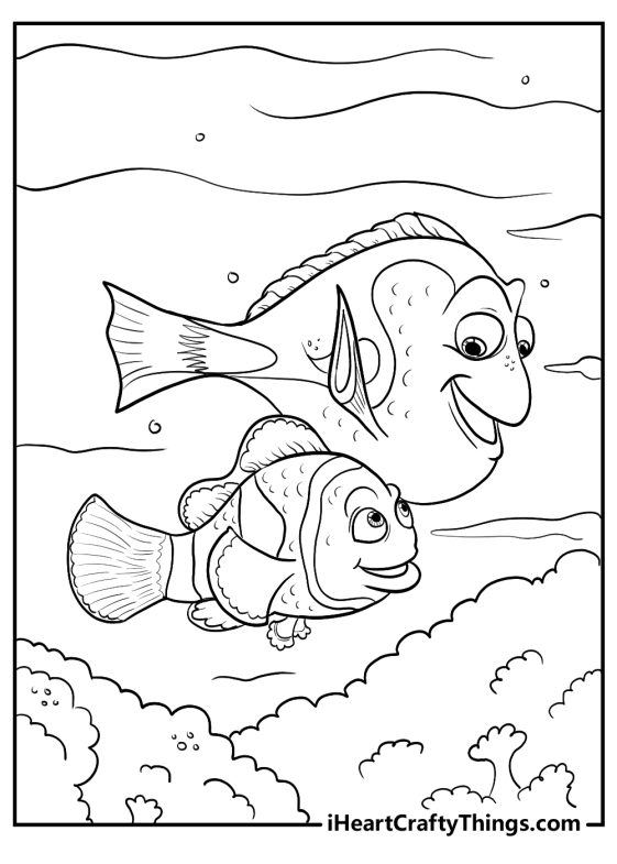 15 Free Finding Nemo Coloring Pages (Easy Printable PDFs)