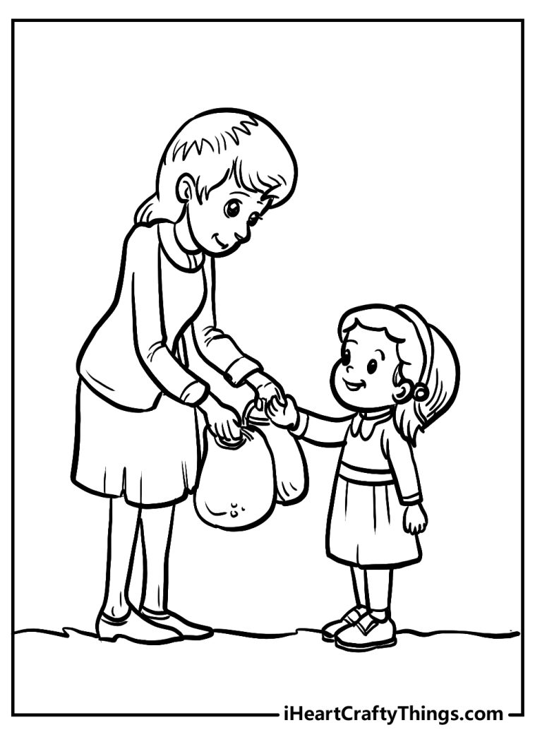 15 Kindness Coloring Pages (Free Printable PDFs)