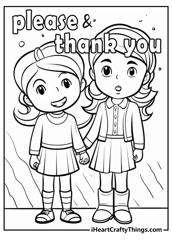 15 Kindness Coloring Pages (Free Printable PDFs)