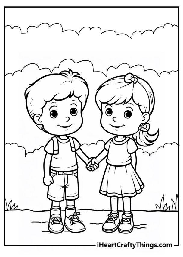 15 Kindness Coloring Pages (Free Printable PDFs)