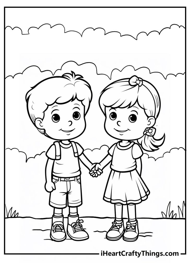 15 Kindness Coloring Pages (Free Printable PDFs)