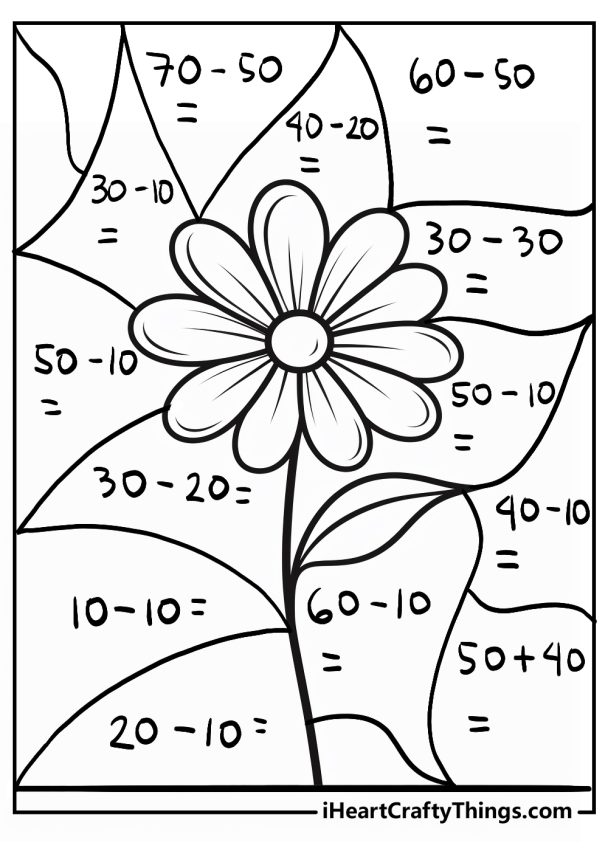 15 Easy Math Coloring Pages: Free To Download PDF Printables