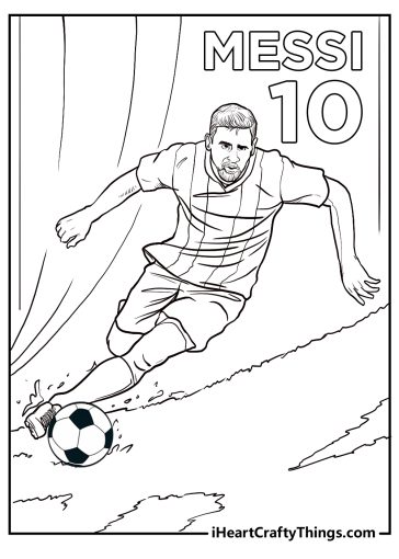 15 Free Messi Coloring Pages (Printable Easy PDFs)