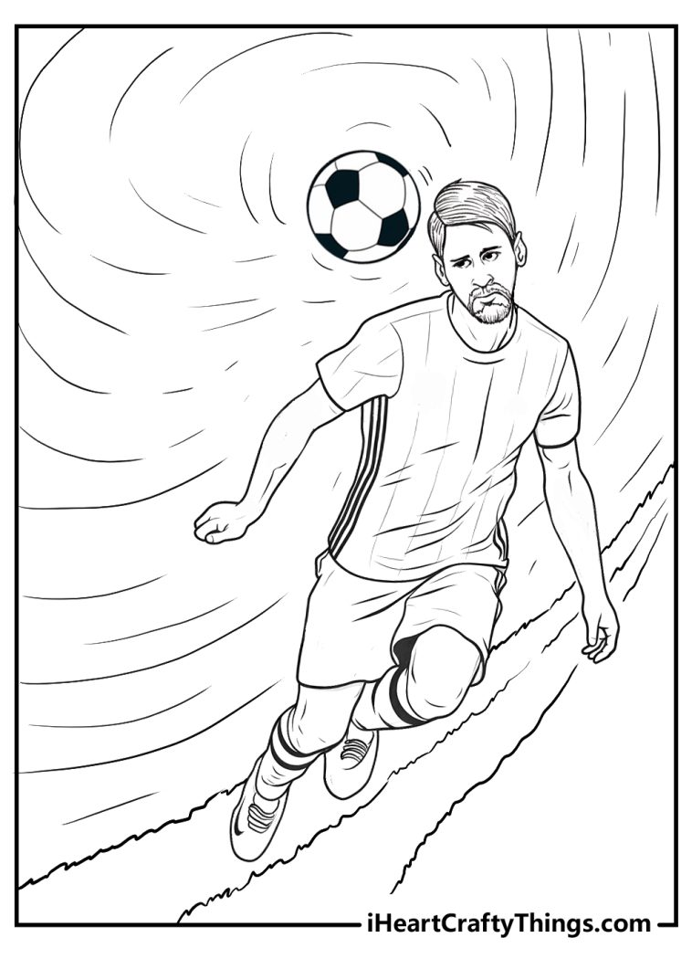 15 Free Messi Coloring Pages (Printable Easy PDFs)