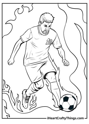 15 Free Messi Coloring Pages (Printable Easy PDFs)