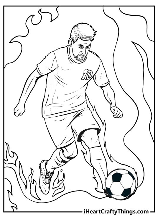 15 Free Messi Coloring Pages (Printable Easy PDFs)