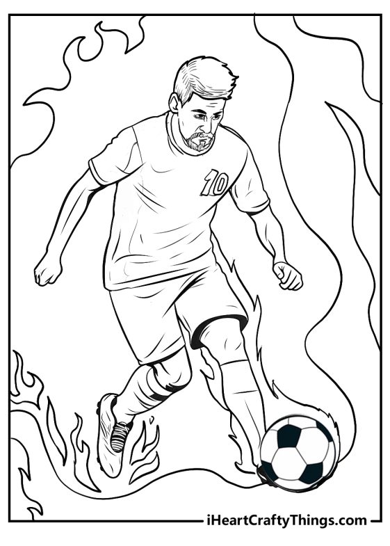 15 Free Messi Coloring Pages (Printable Easy PDFs)
