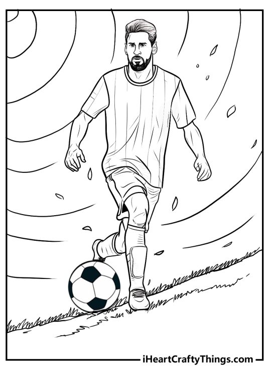 15 Free Messi Coloring Pages (Printable Easy PDFs)