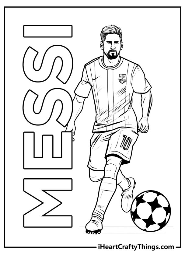 15 Free Messi Coloring Pages (Printable Easy PDFs)