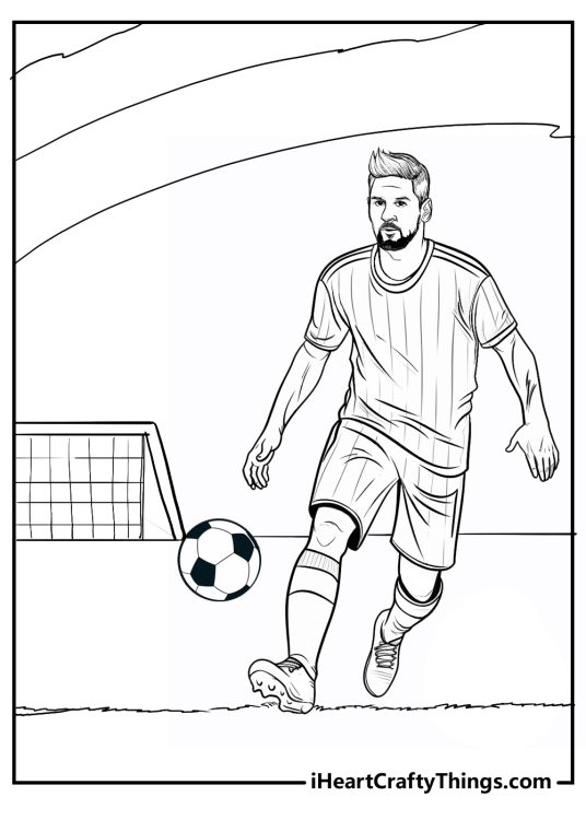 15 Free Messi Coloring Pages (Printable Easy PDFs)