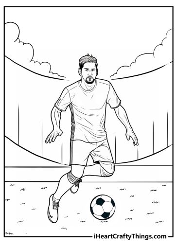15 Free Messi Coloring Pages (Printable Easy PDFs)