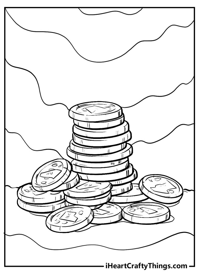Money Coloring Pages (15 Printable Free PDFs To Color)