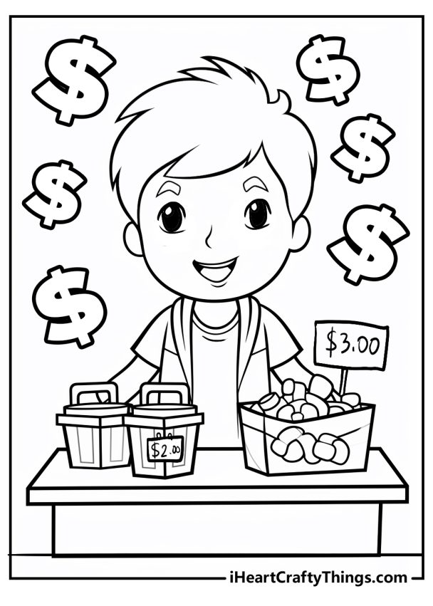Money Coloring Pages (15 Printable Free PDFs To Color)