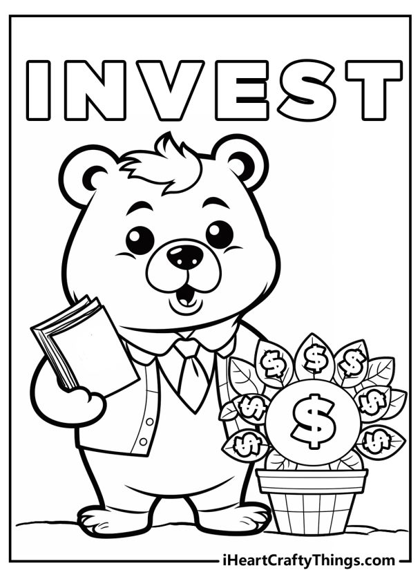 Money Coloring Pages (15 Printable Free PDFs To Color)