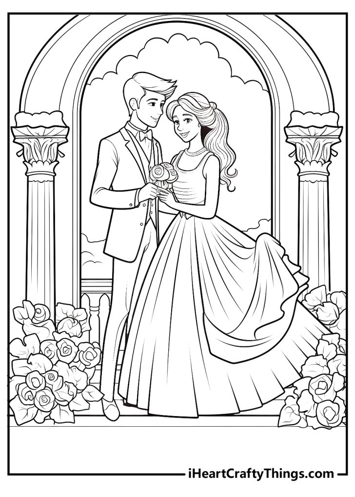 15 Wedding Coloring Pages (100% Free PDF Printables)