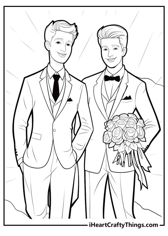 15 Wedding Coloring Pages (100% Free PDF Printables)