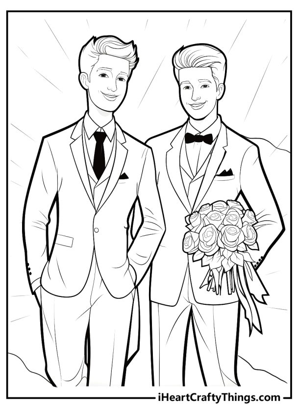 15 Wedding Coloring Pages (100% Free PDF Printables)