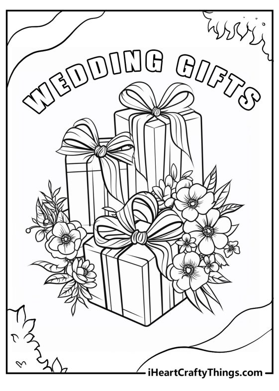 15 Wedding Coloring Pages (100% Free PDF Printables)