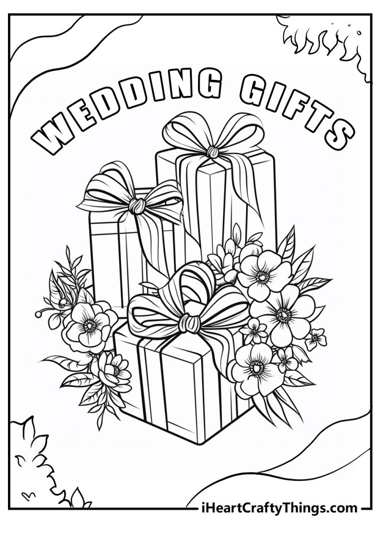15 Wedding Coloring Pages (100% Free PDF Printables)