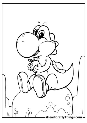 15 Yoshi Coloring Pages (Free Cute PDF Printables)