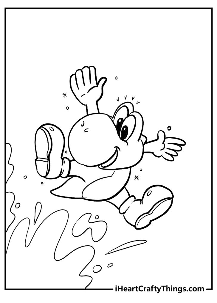 15 Yoshi Coloring Pages (Free Cute PDF Printables)