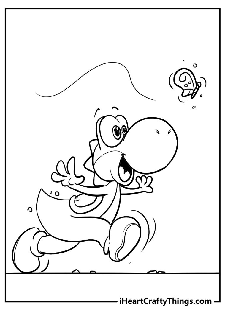 15 Yoshi Coloring Pages (Free Cute PDF Printables)