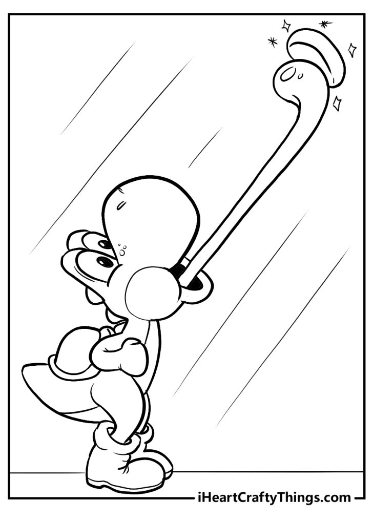 15 Yoshi Coloring Pages (Free Cute PDF Printables)