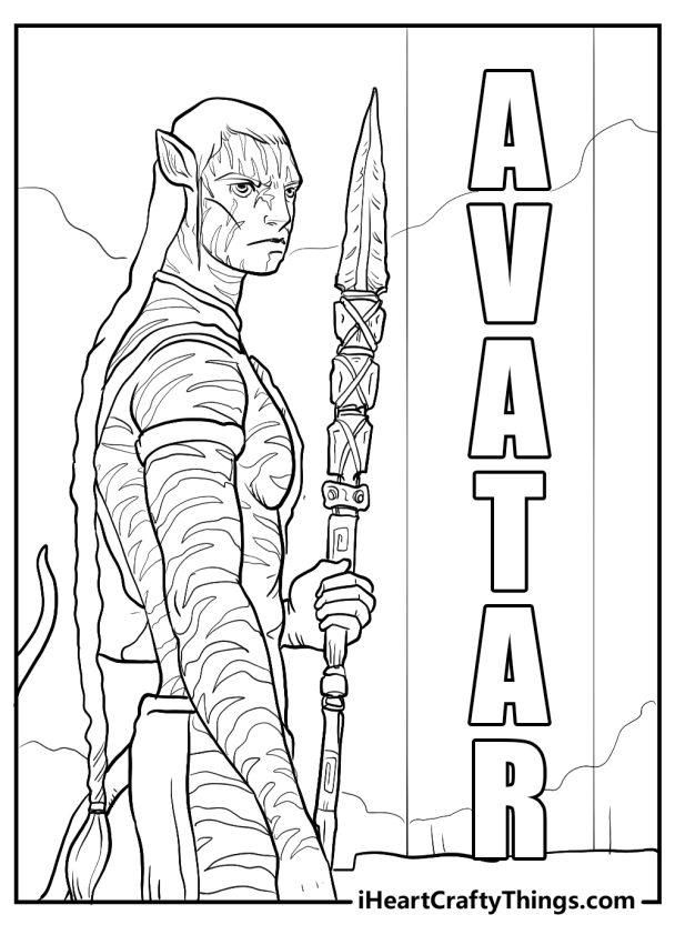 15 Avatar Coloring Pages (Easy Free Printable PDFs)