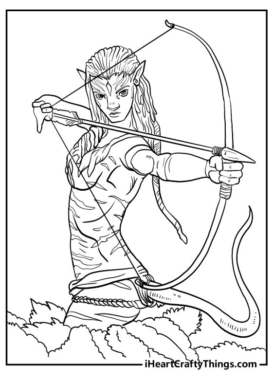 15 Avatar Coloring Pages (Easy Free Printable PDFs)