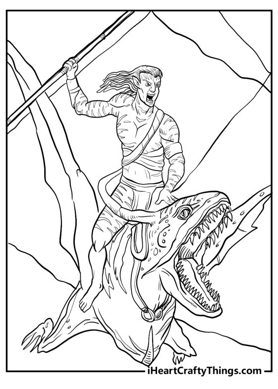 15 Avatar Coloring Pages (Easy Free Printable PDFs)