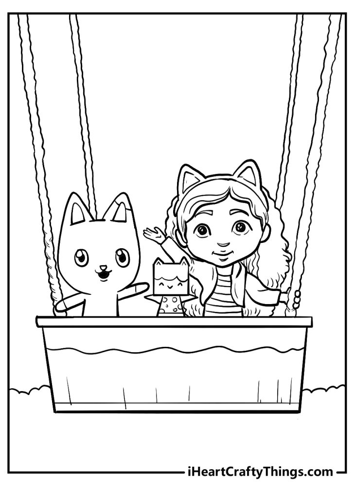 Gabby's Dollhouse Coloring Pages (15 Free PDF Printables)
