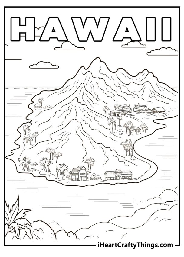 15 Hawaii Coloring Pages For Kids (100% Free PDF Printables)