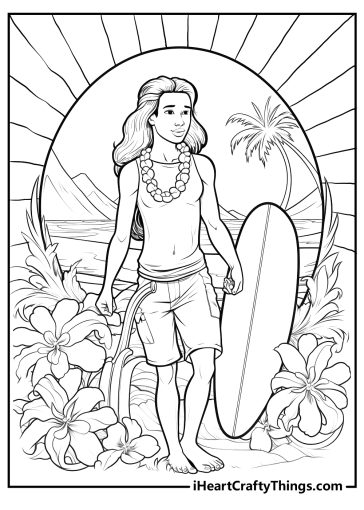 15 Hawaii Coloring Pages For Kids (100% Free PDF Printables)