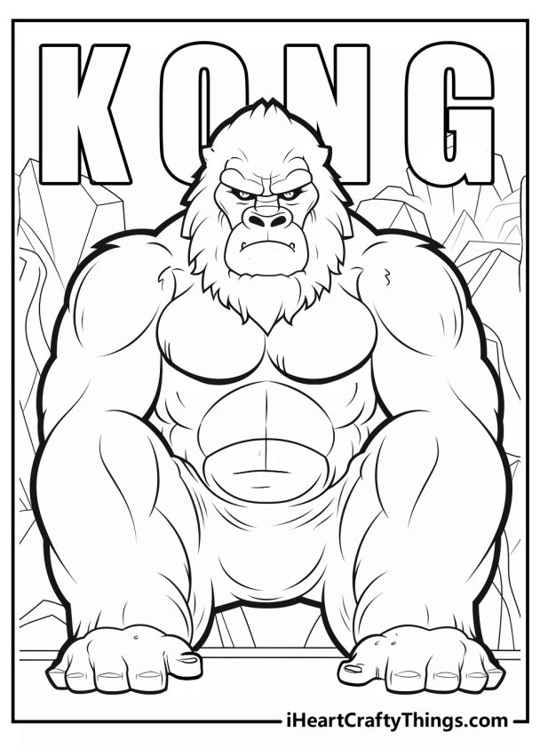 15 King Kong Coloring Pages (100% Free PDF Printable)