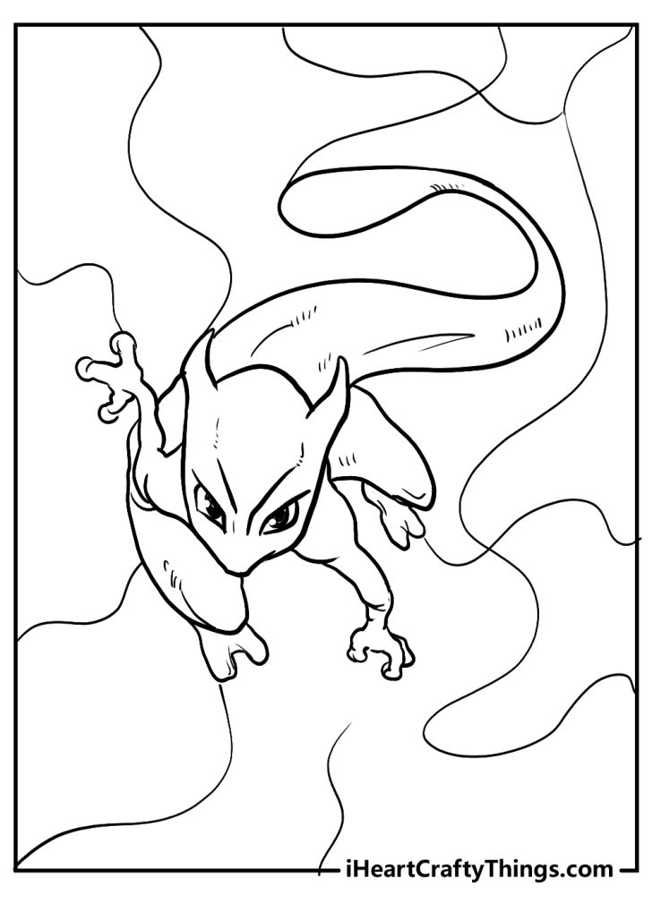 15 Mewtwo Coloring Pages (100% Free Printables)