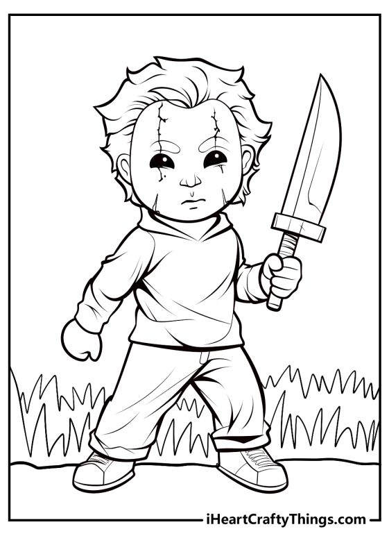 15 Free Michael Myers Coloring Pages Printables